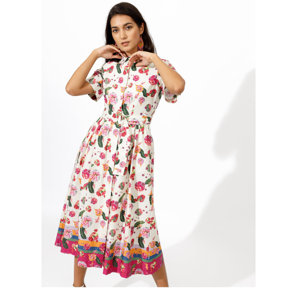 Amelia Shirt Dress - Ivory – EMILY LOVELOCK