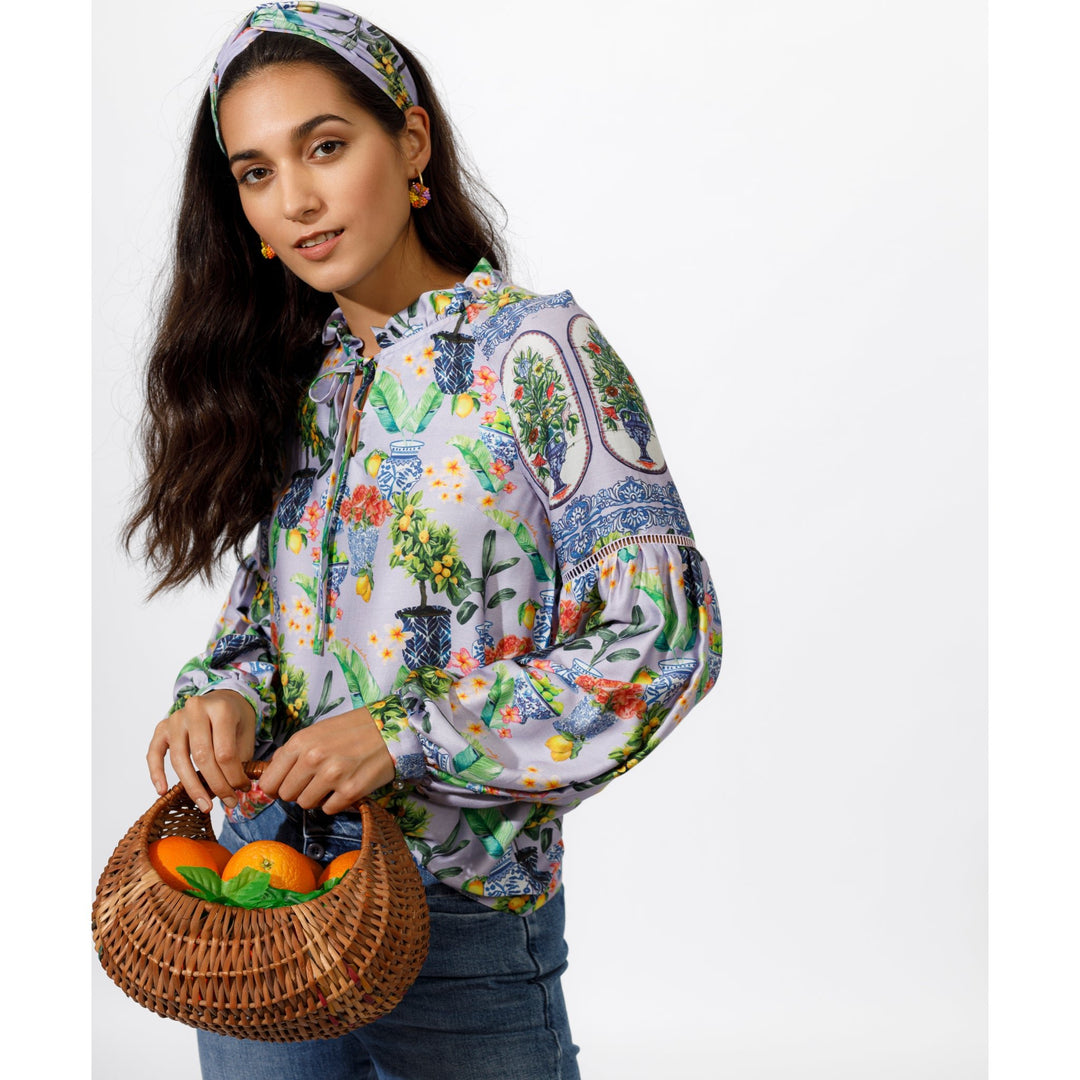 Emma Top - Lilac Ginger Jars – EMILY LOVELOCK