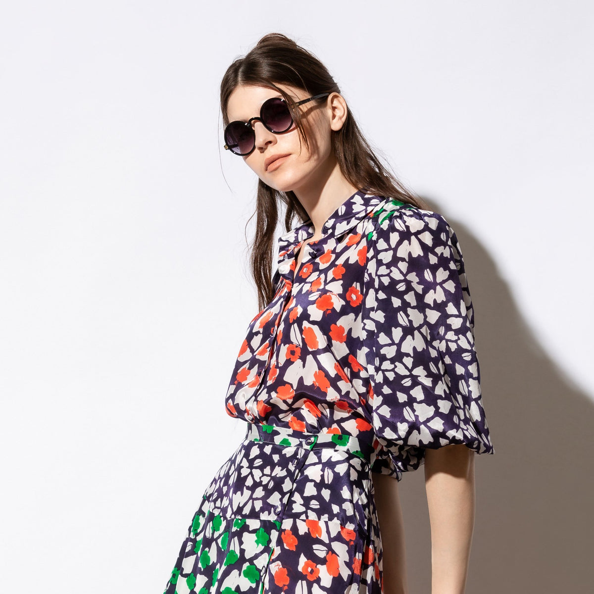 Print Mix Blouse – EMILY LOVELOCK