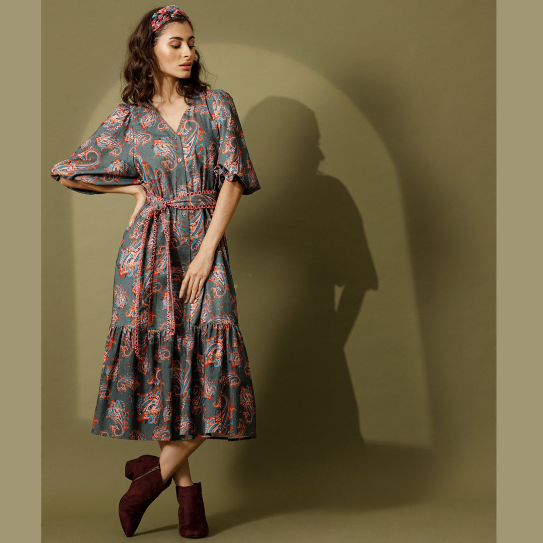 Sophie Dress - Green – EMILY LOVELOCK
