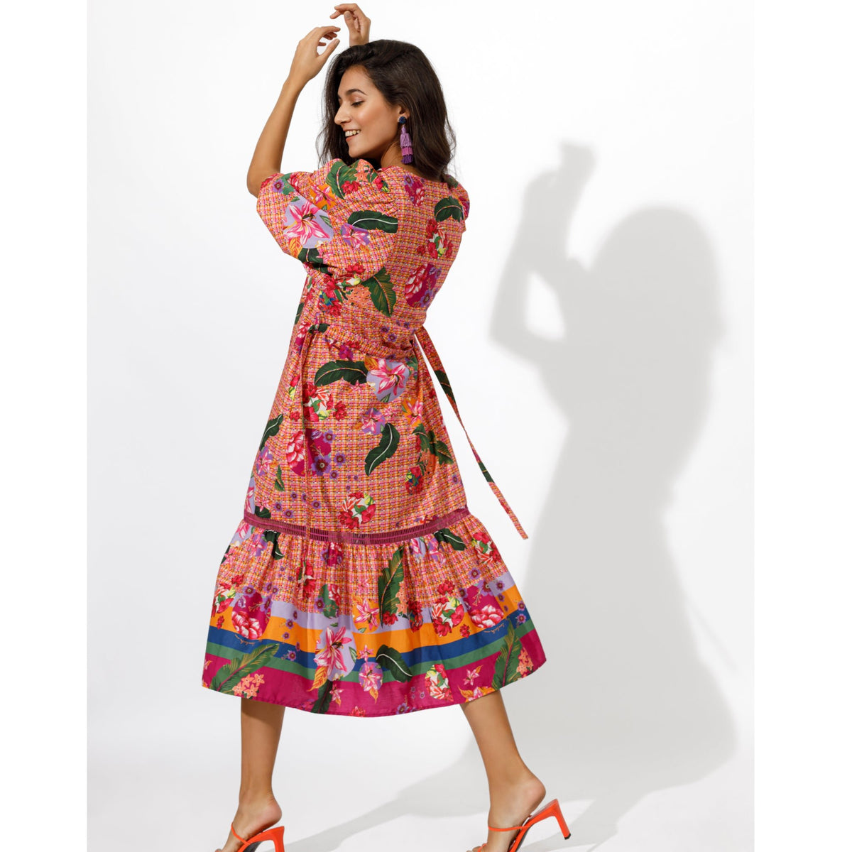 Sophie Dress - Multi – EMILY LOVELOCK